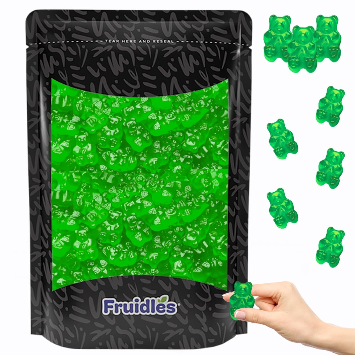 Amazon.com : Fruidles Fall Green Apple Crisp Gummi Bears Candy, Fruit ...