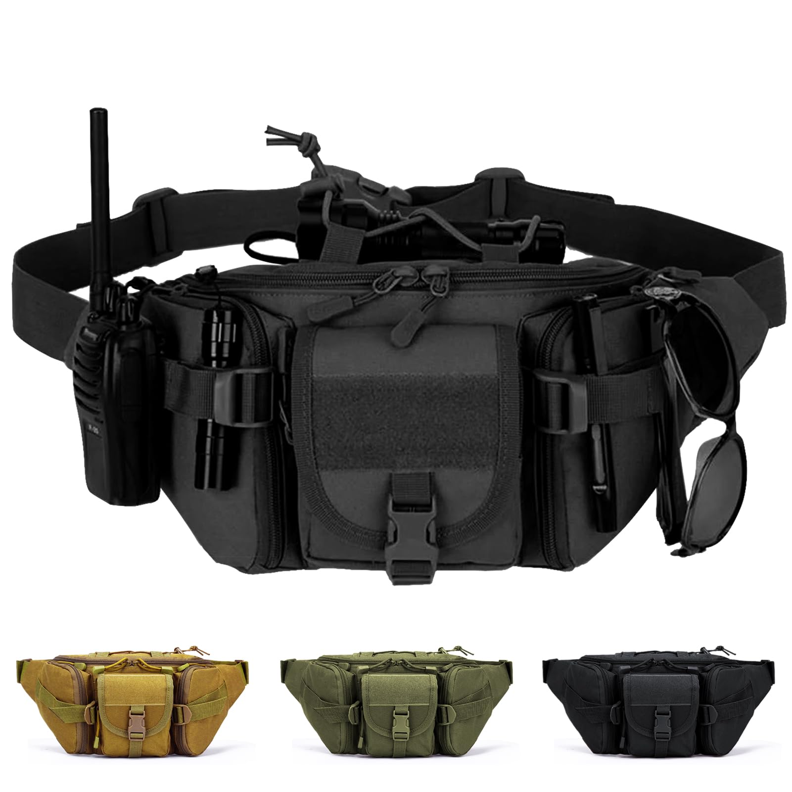 Taeku Tactical Fanny Pack, Military Waist Bag Utility Hip Pack with ...