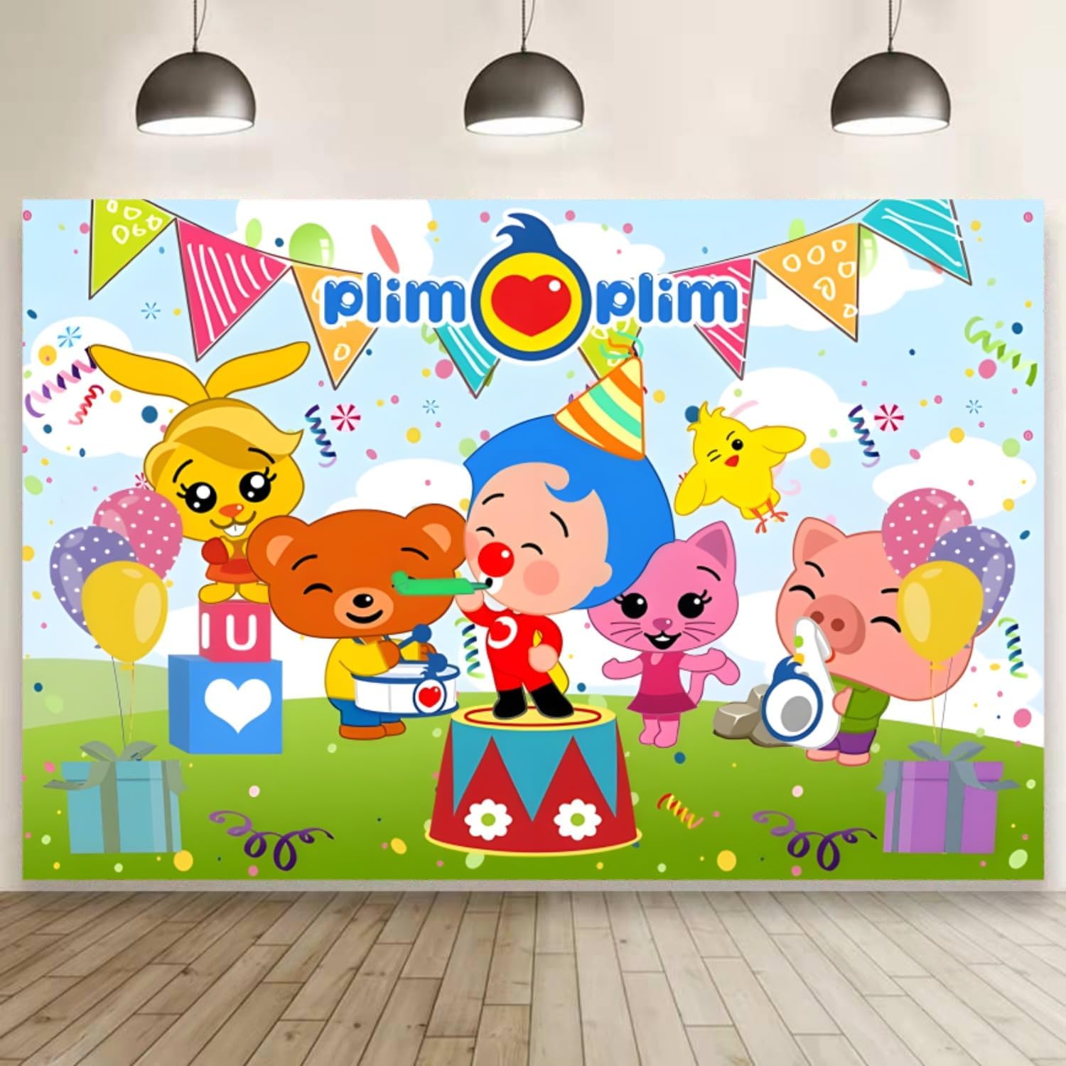 Amazon.com: Plim Plim - Fondo para decoración de fiesta de cumpleaños ...