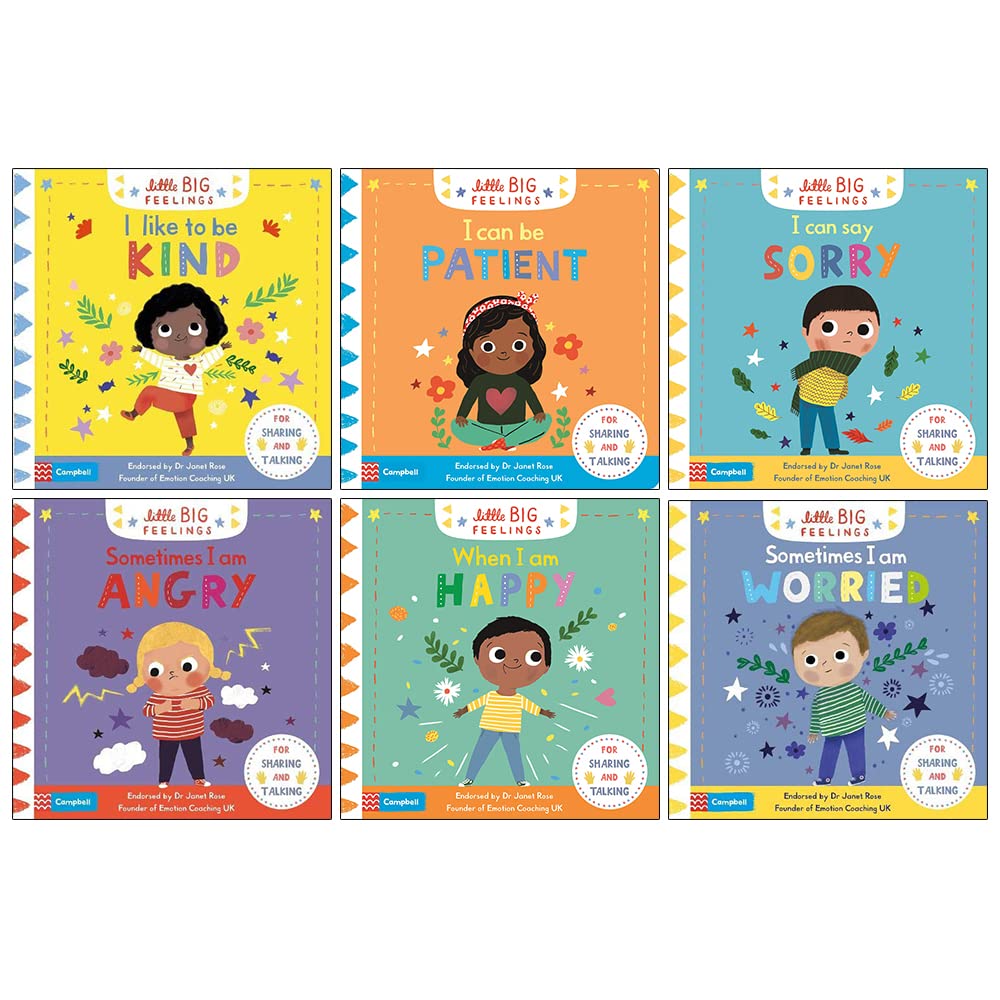 Campbell Little Big Feelings Collection 6 Books Set (I Like to be Kind ...
