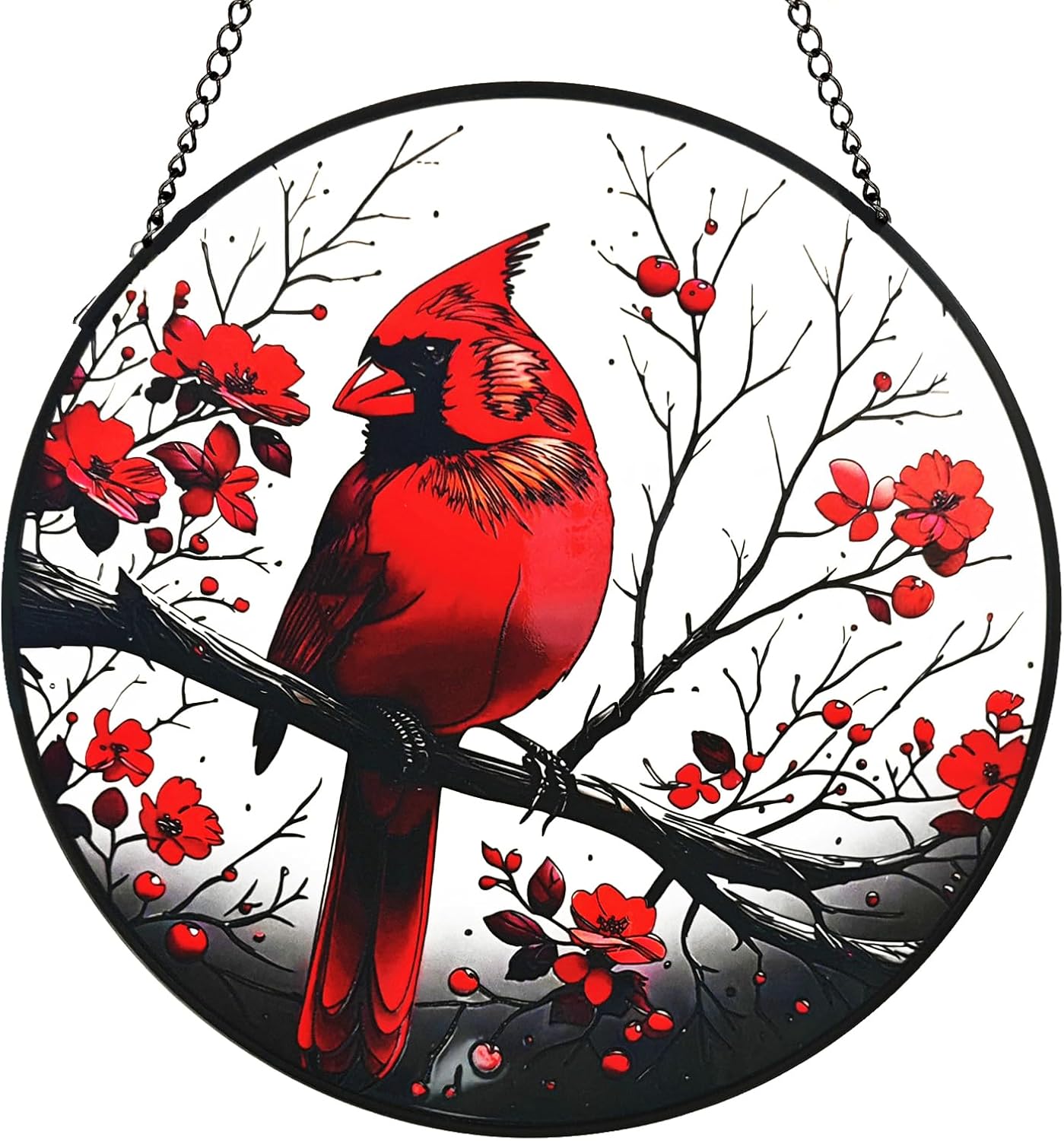 Amazon.com : Huyfoig Red Cardinal Garden Suncatchers Outdoor, Cardinal ...