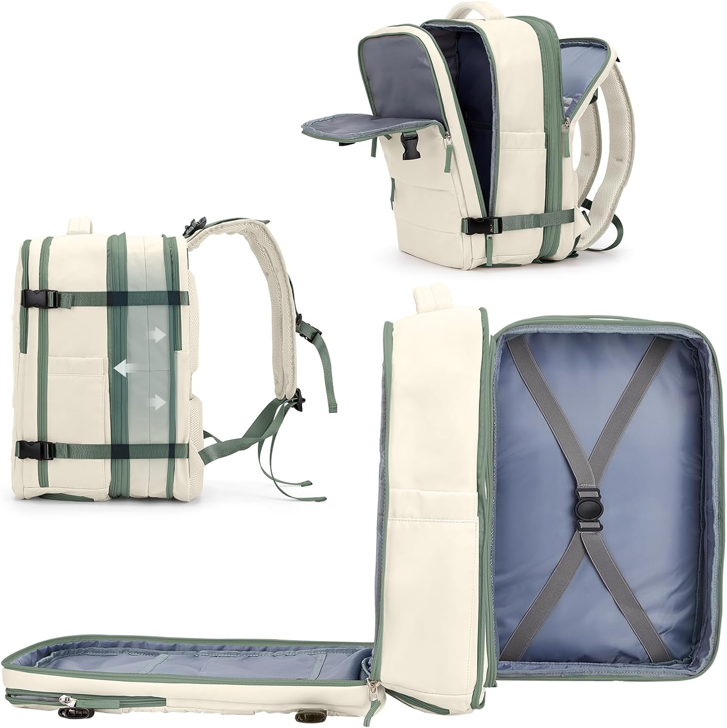 Amazon.com: coowoz Large Travel Backpack For Women Men, Carry On ...