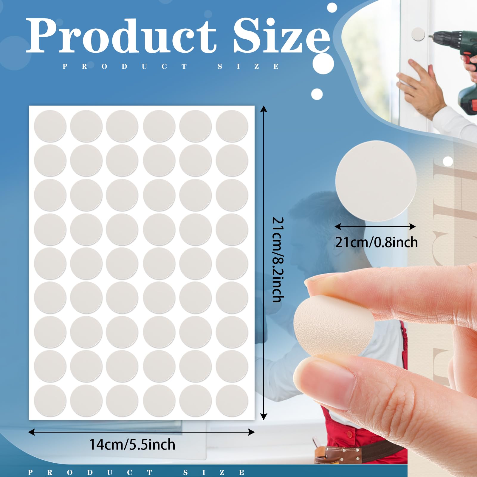 Snapklik.com : Epakh 864 Pcs Screw Covers Wood Stickers For Furniture 0 ...