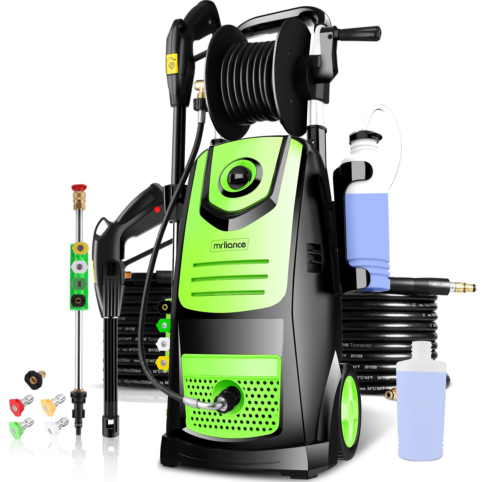 mrliance Electric Pressure Washer 1.8GPM Power Washer 1800W High ...