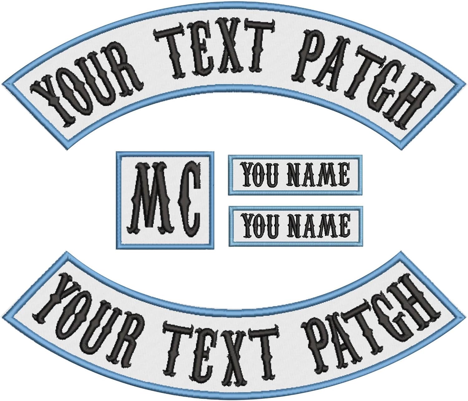 Amazon.com: Custom Embroidered Motorcycle Biker Patches - Personalized ...