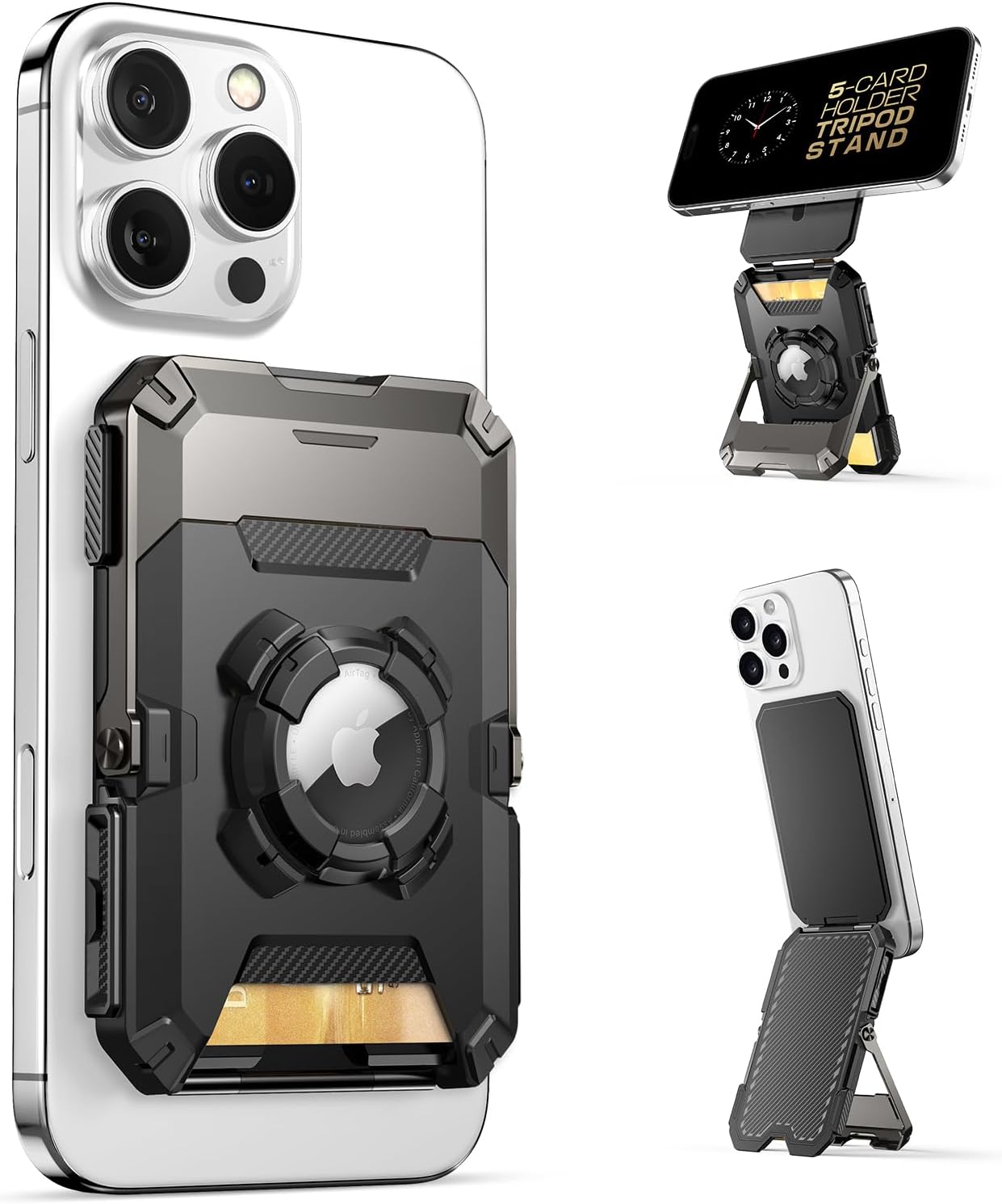 Amazon.com: SUPCASE for MagSafe Wallet with AirTag Holder, Magnetic Airtag Wallet for Men, [Hold ...