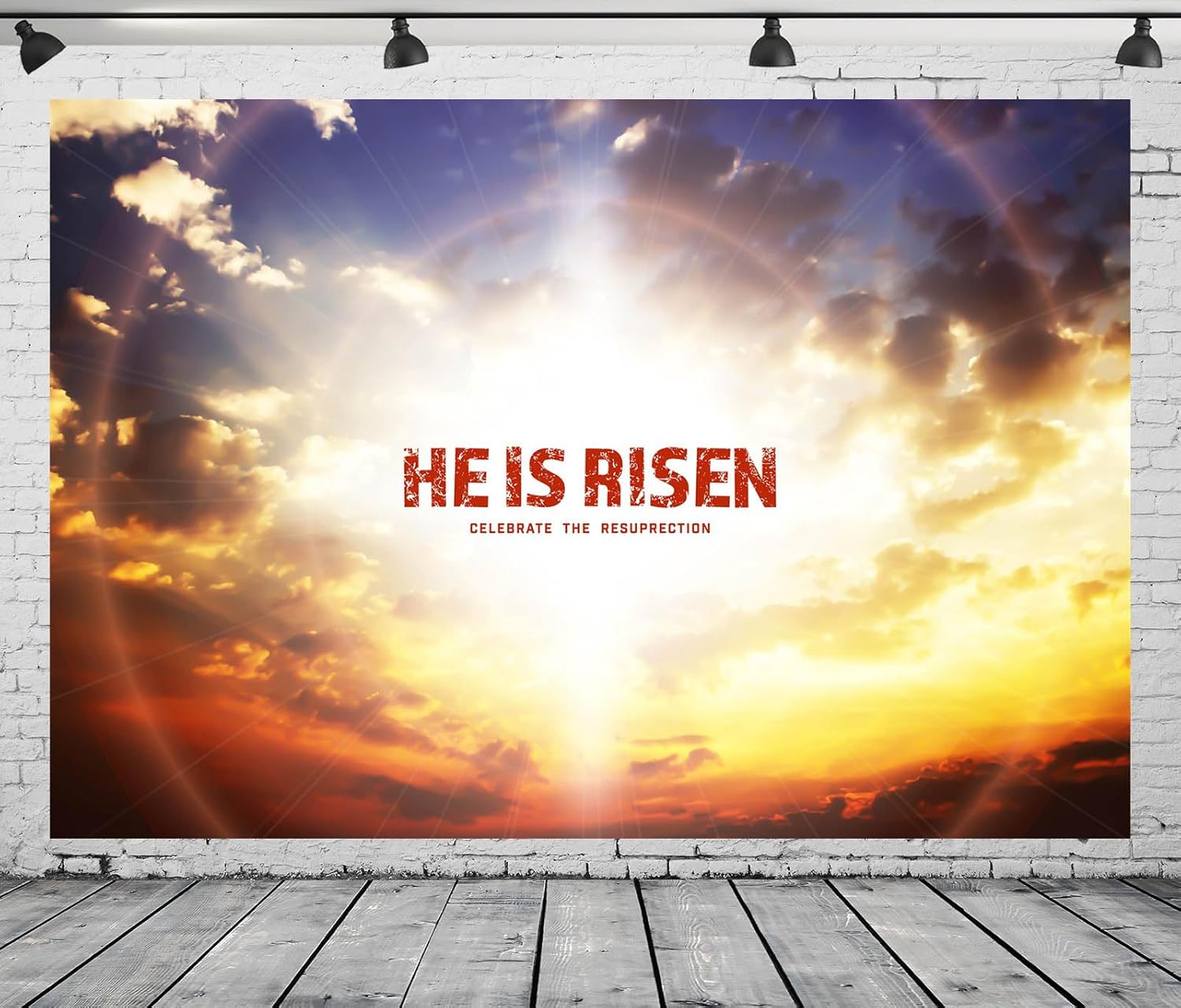 Amazon.com : CORFOTO 10x6.5ft Fabric Easter Jesus Backdrop Photography ...