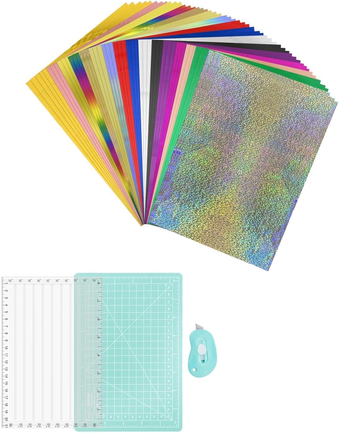 Amazon.com: BAOFALI 100 Sheets 20x29cm Colors Hot Foil Paper With Quick ...