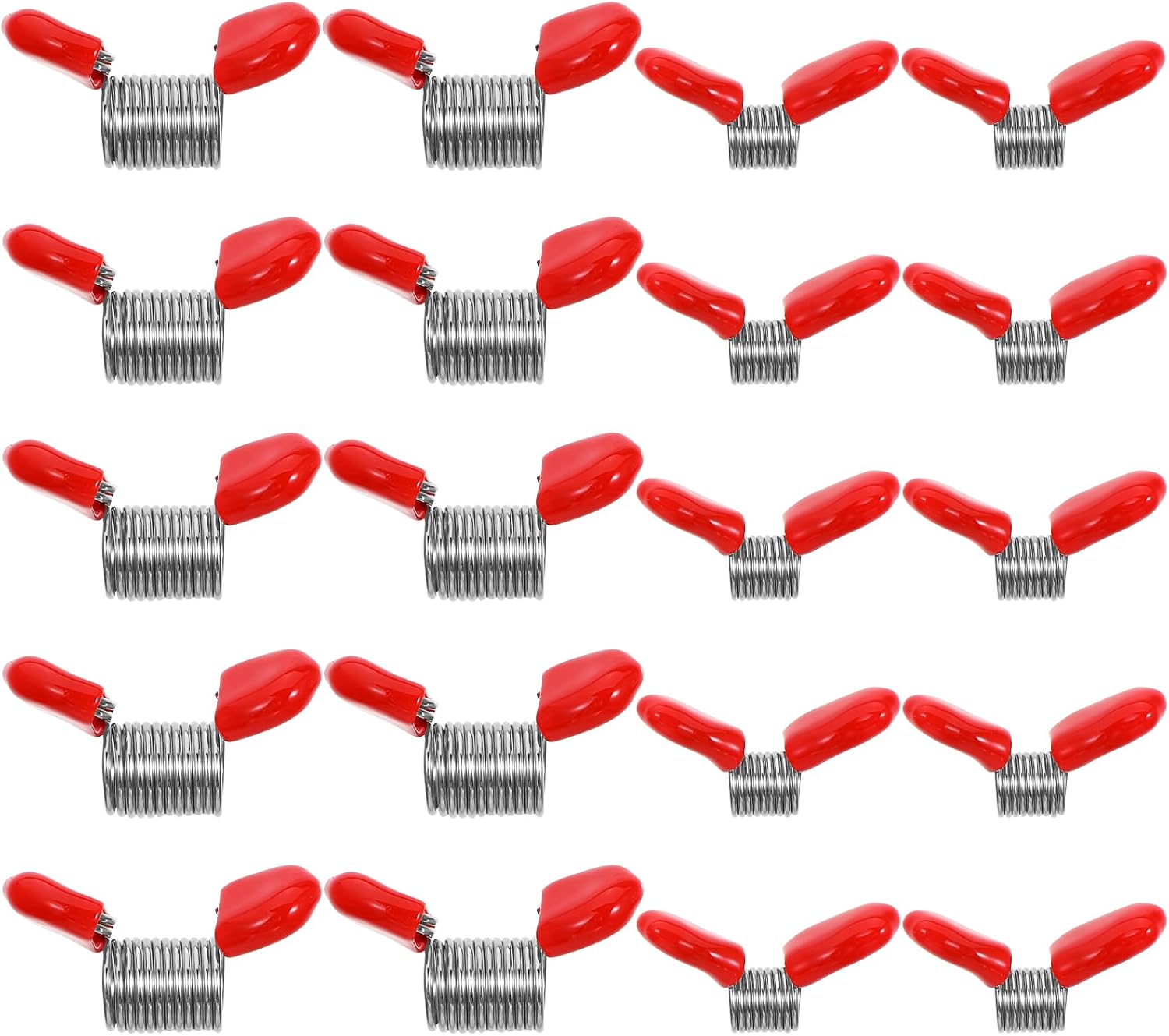 Amazon.com: 20PCS Bead Clamps for Jewelry Making, Spring Bead with Red ...