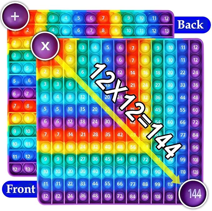 Amazon.com: AK-SHIP Multiplication Game, 12 X 12 Multiplication Board ...