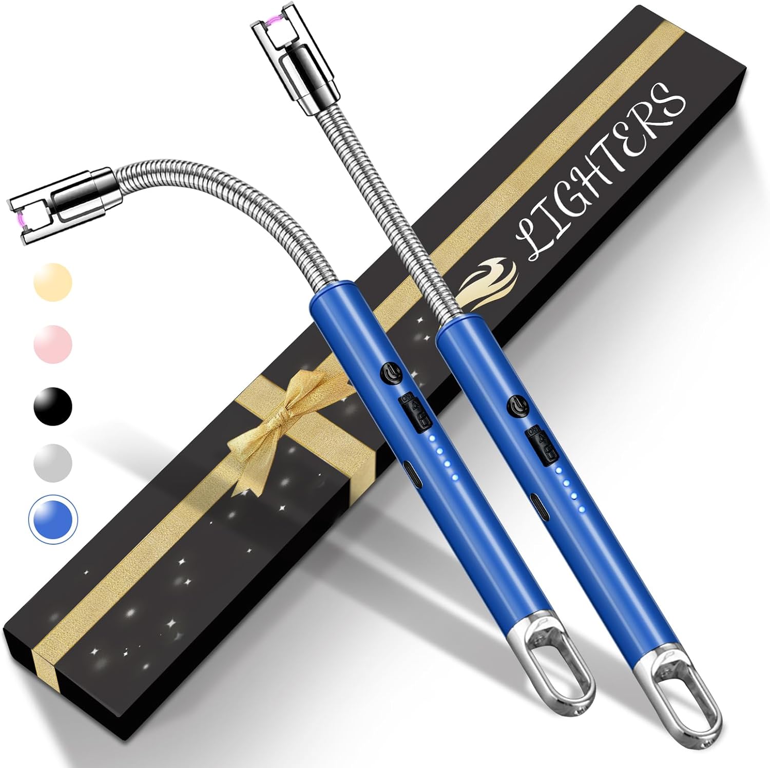 Amazon.com: 2 Pack Electric Candle Lighters, USB Rechargeable Lighter ...