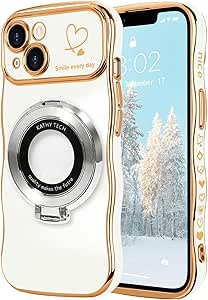 Amazon.com: NITITOP Compatible with iPhone 14 Plus Case Magnetic Ring Stand [Compatible with ...