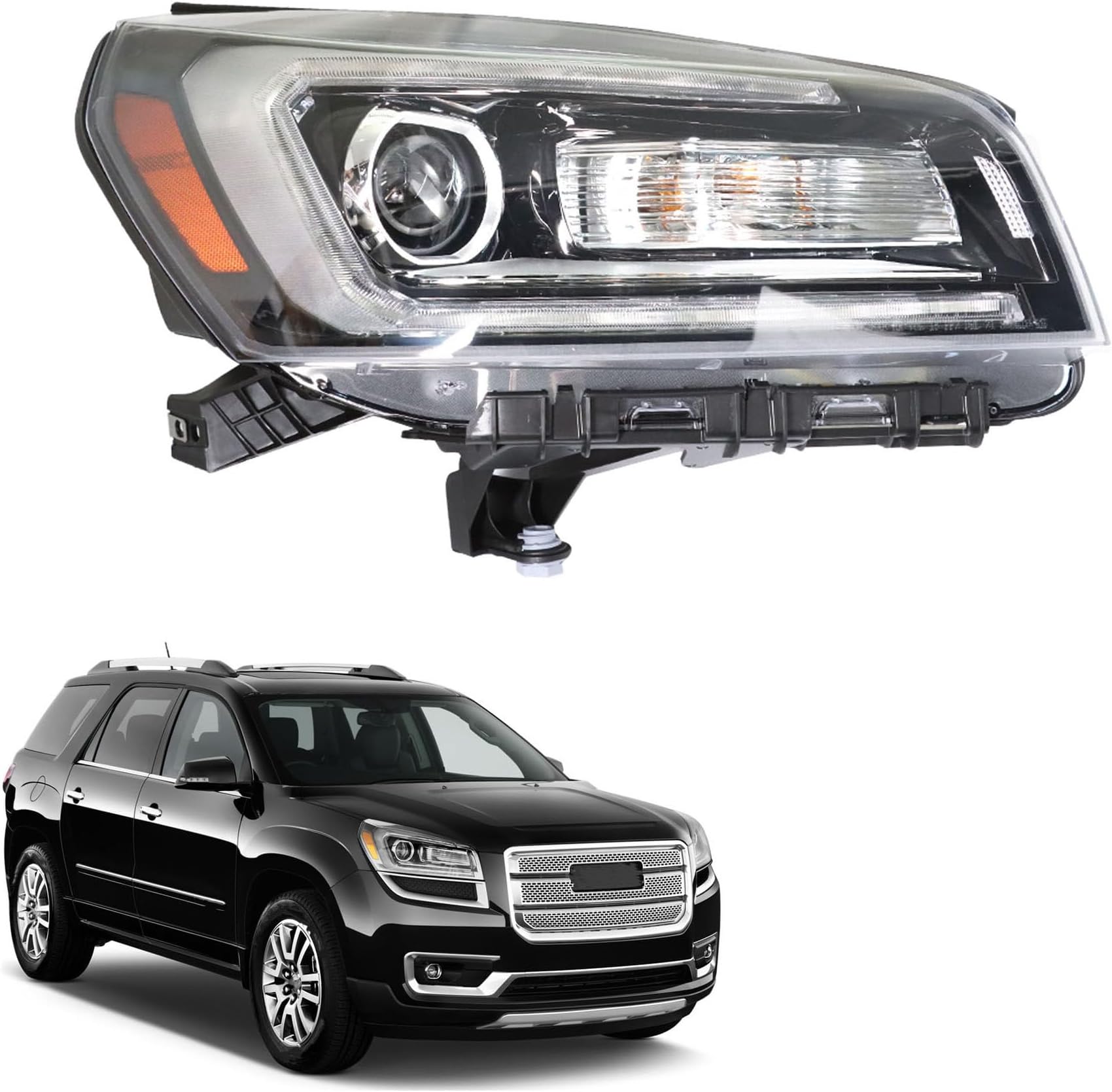 Amazon.com: munirater 1-Pack Headlight Assembly Headlamp Halogen ...