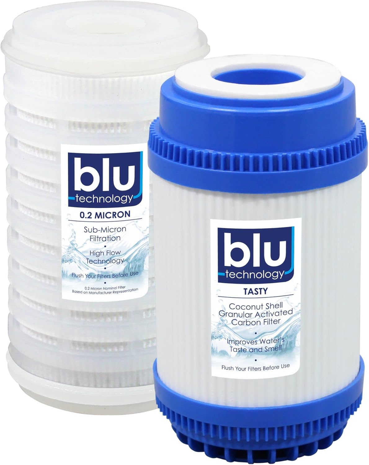 Amazon.com: Blu Tech R2 and DUO Water Filter Recharge Pack, 2.5” x 5 ...