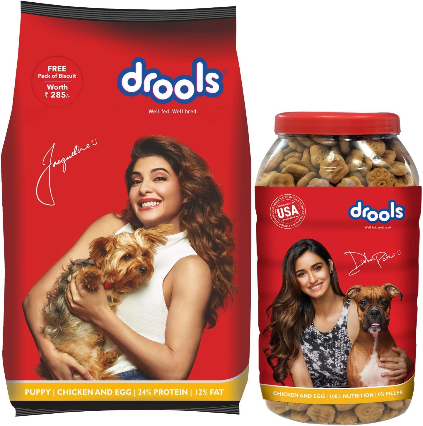 Drools Chicken and Egg Puppy Dog Food, 3 kg with FREE 900 gm Biscuits ...