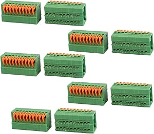 Amazon.com: uxcell 10pcs KF141R 150V 2A 2.54mm Pitch 10P Green Spring ...