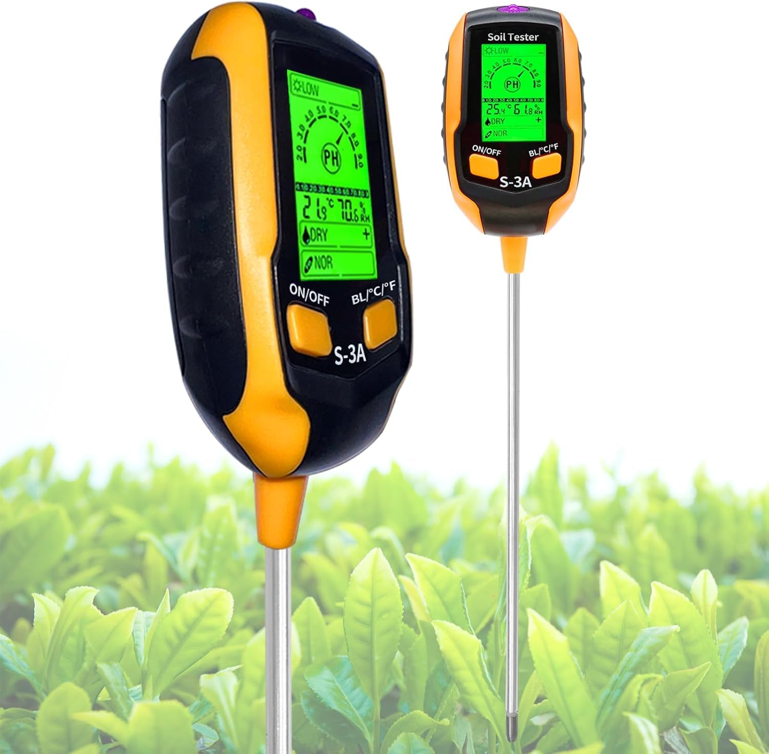 6 in 1 Soil PH Tester Soil Moisture Meter/Light/Temperature/Humidity ...