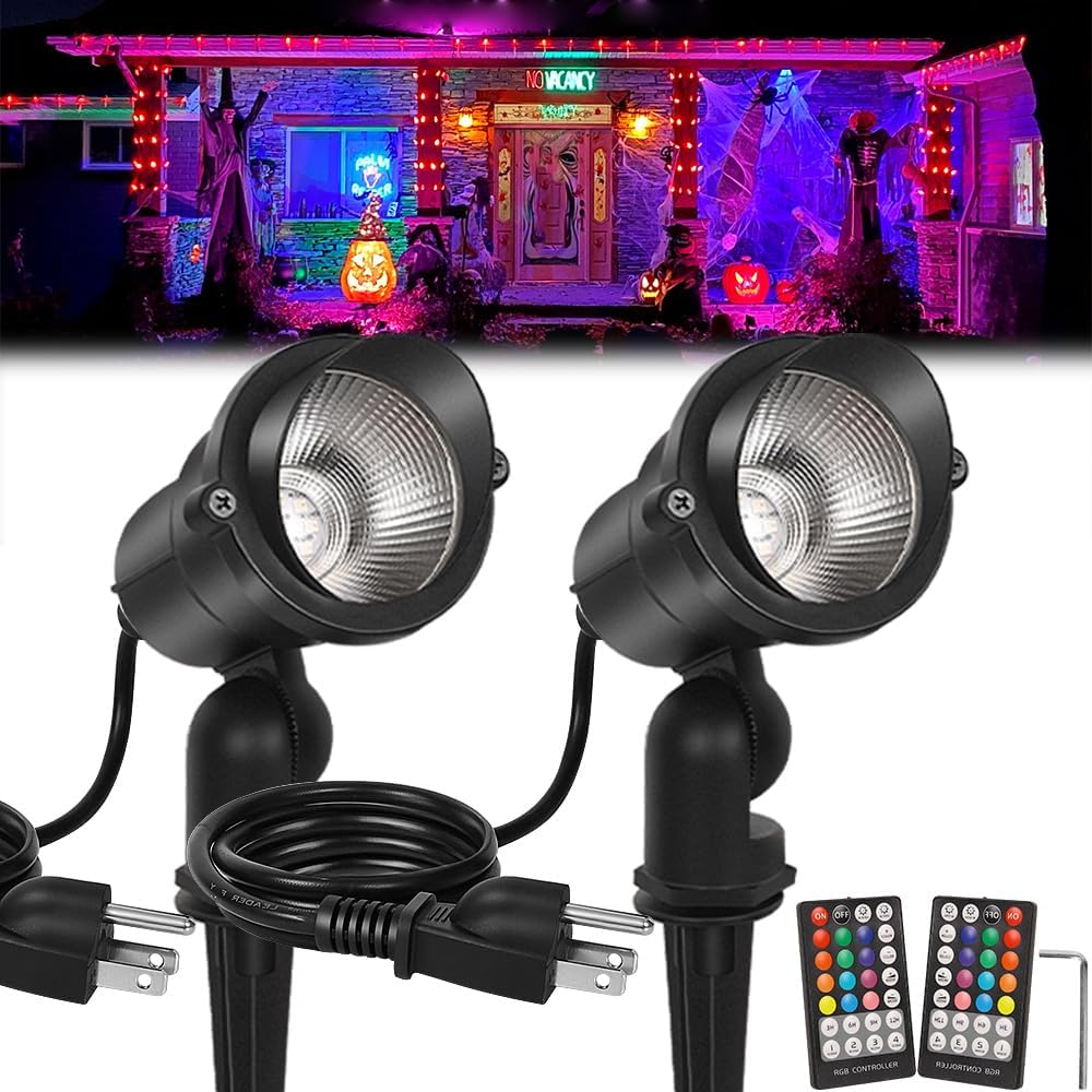 Outdoor Spotlights with Transformer, Plant Spotlight Indoor Outdoor ...