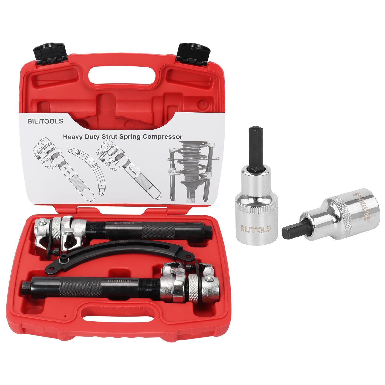 Amazon.com: BILITOOLS Spring Compressor Tool with Strut Spreader Tool ...