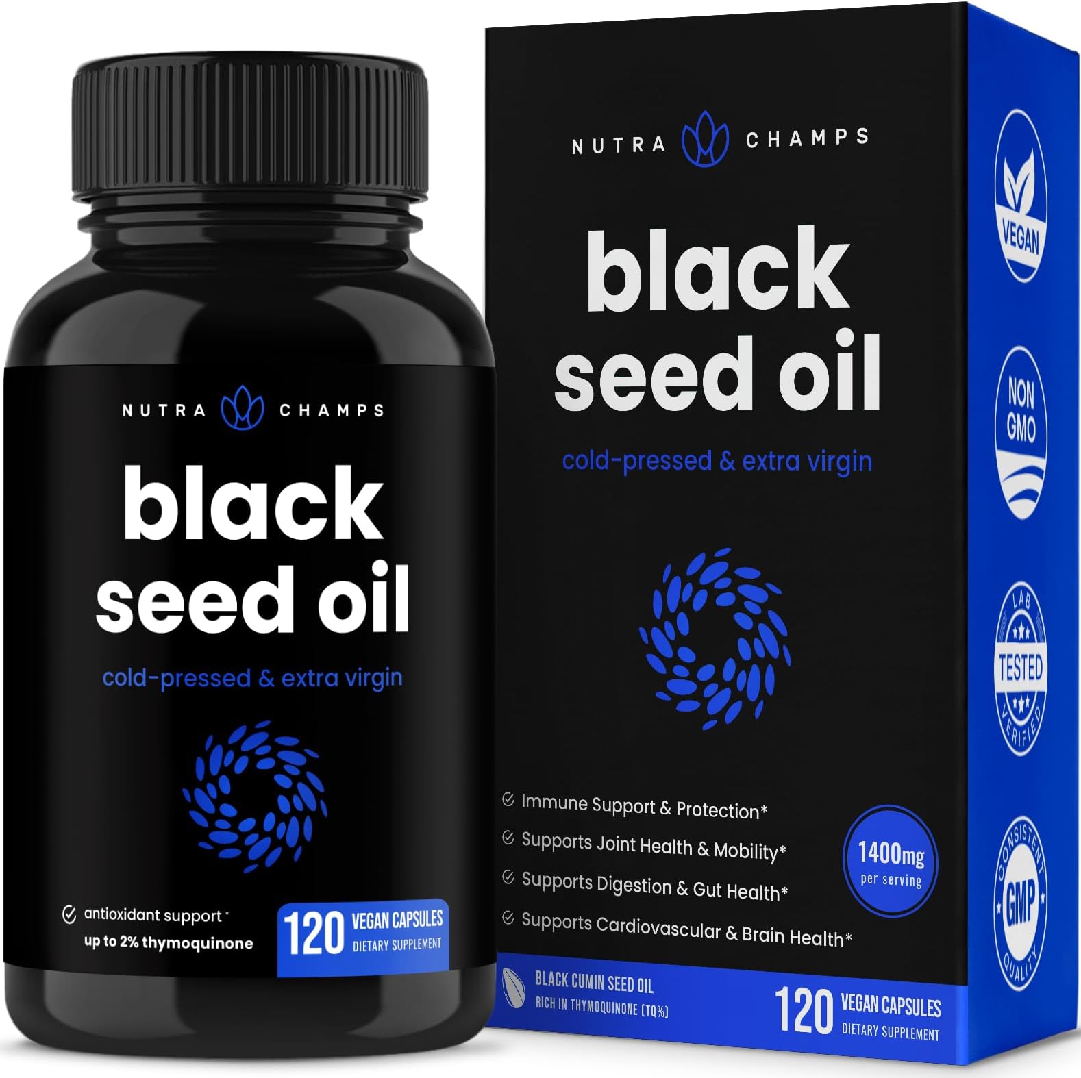Amazon.com: Organic Black Seed Oil Capsules | 120 Vegan Softgel Black ...