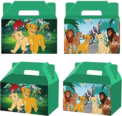 Amazon.com: Hbavfihnbg 16Pcs Lion King Party Favor Boxes For Lion King ...