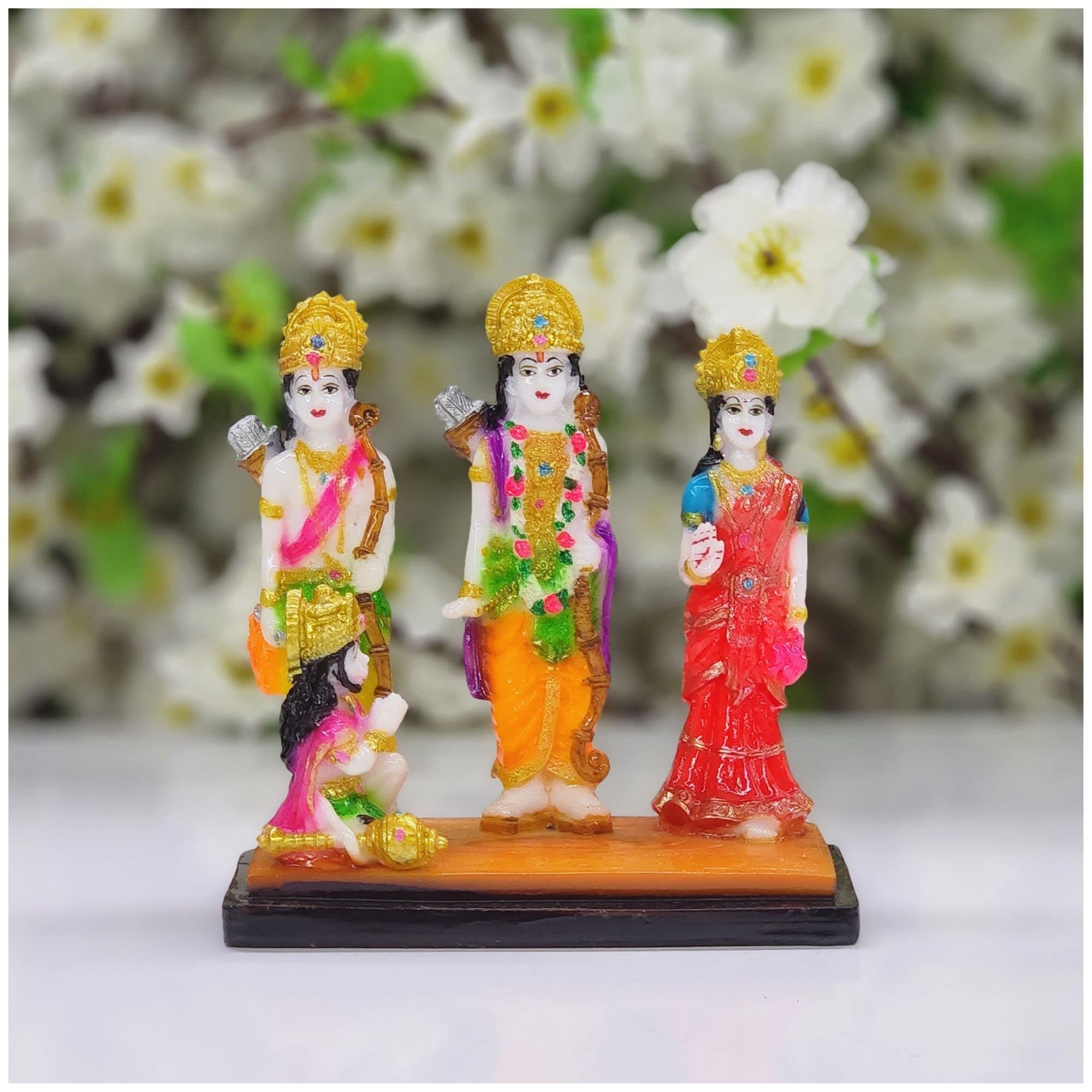 Buy AtoZ India Cart Ramdarbar Statue in Resin Lord Ram Family Statue ...