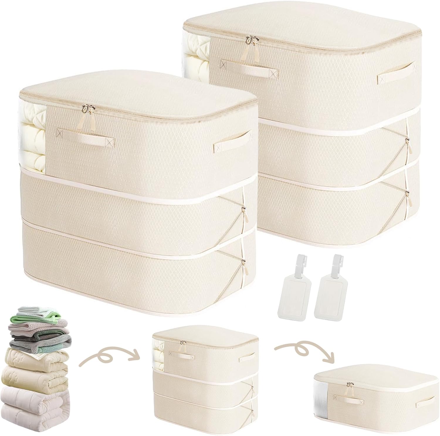 Amazon.com: Comforter Storage Bag, Blanket Storage Organizer ...