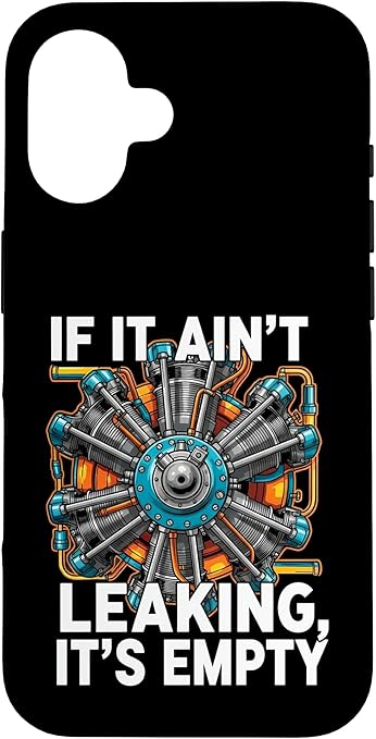 Hülle für iPhone 16 Radial Engine If It Ain't Leaking Its Empty ...