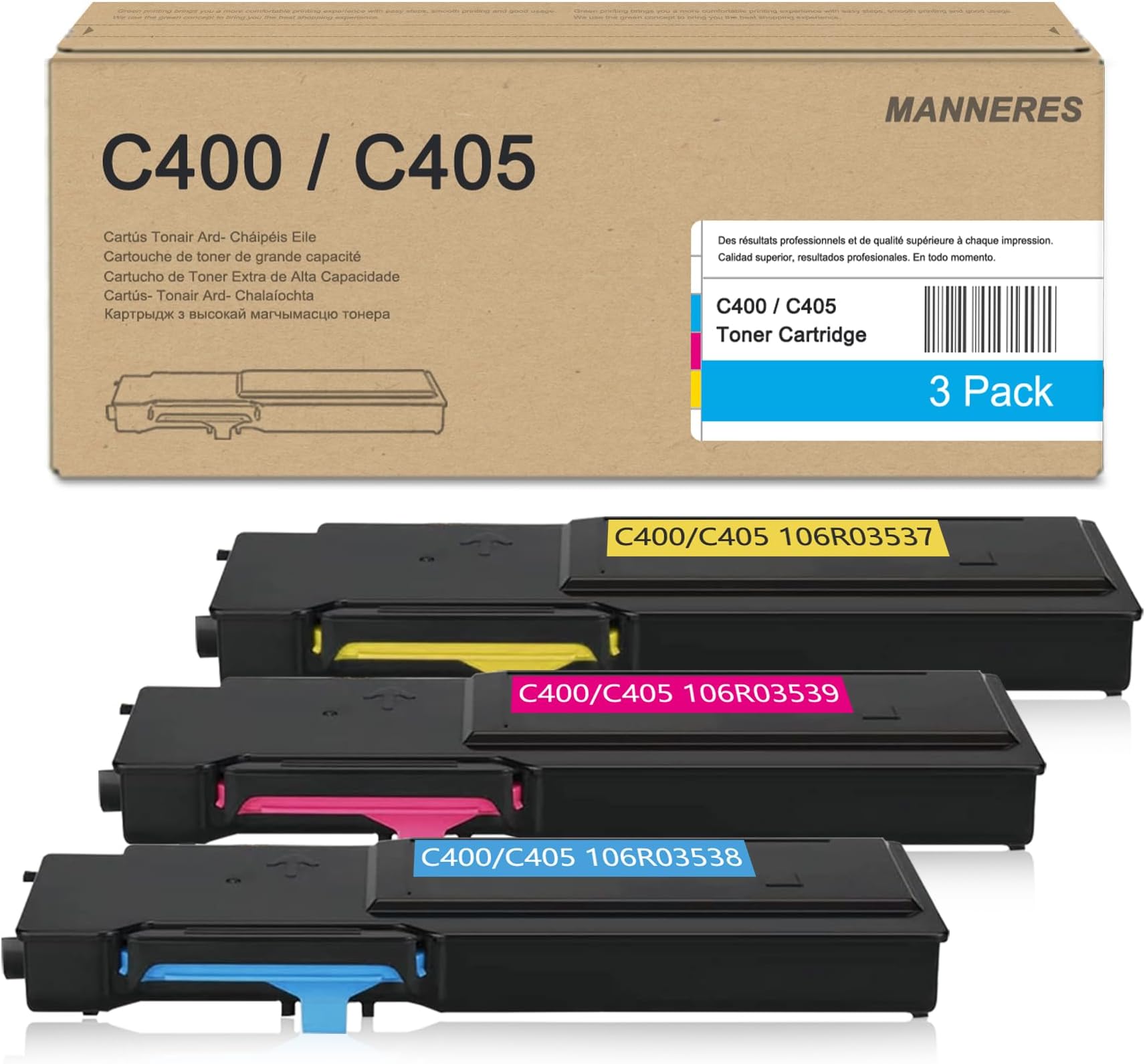Amazon.com: VersaLink C400/C405 High Capacity Toner Cartridge (4 Pack ...