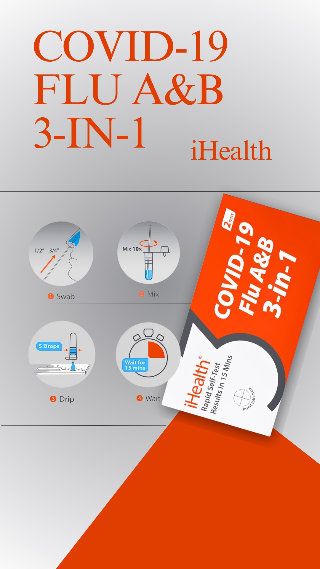 Watch iHealth COVID-19, Flu A&B 3-in-1 Antigen Rapid Test Overview on ...