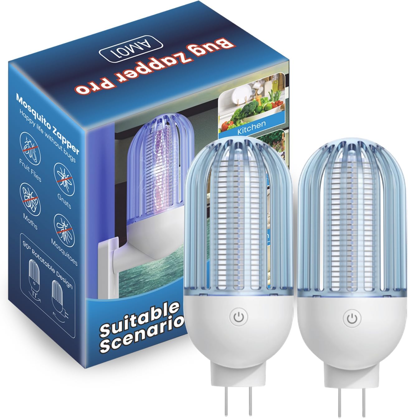 Amazon.com : Mosquito Killer Lamp with Rotatable Plug, Electric Indoor ...