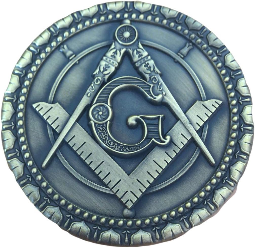 Amazon.com: Gold Round Freemasonry Masonic Car Emblem Freemason Metal ...