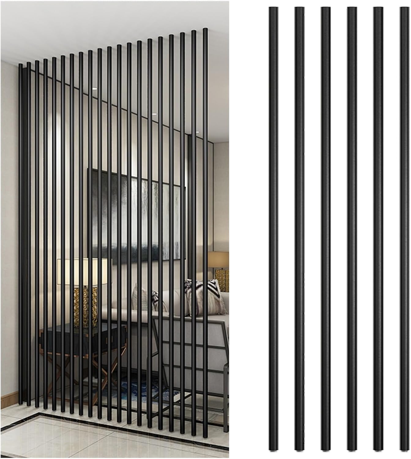 Amazon.com - 6pcs Post Divider for Room Separation, Round Iron ...