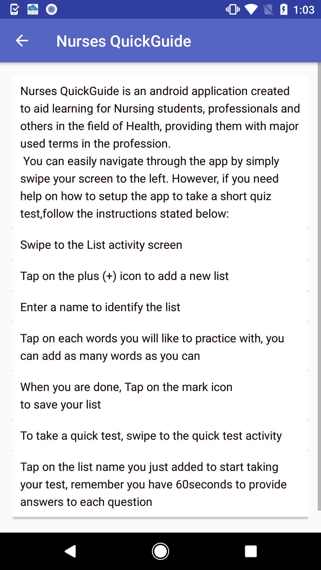 Nurses QuickGuide - App on Amazon Appstore