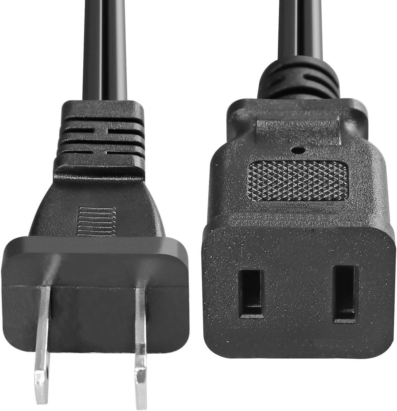 Amazon.com: PowerHOOD 2 Prong Power Cord Replacement Compatible with US ...