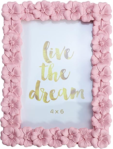 Amazon.com - WAIT FLY 4 X 6 Inches Beautiful Pink Flower Shape Resin ...