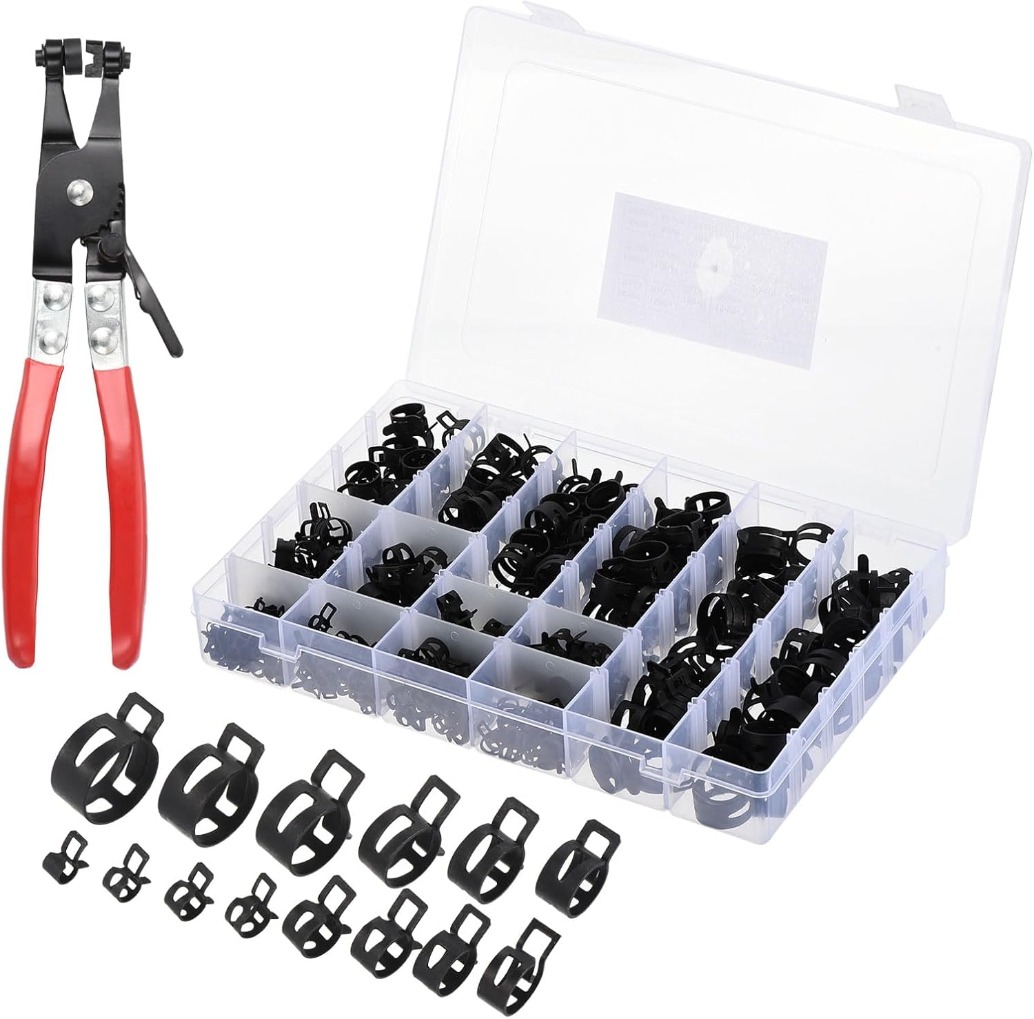 MECCANIXITY ID 5-22mm Fuel Line Hose Clips, Pipe Clamps,Spring Hose ...