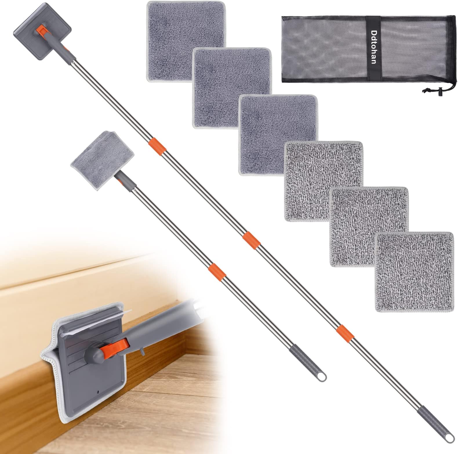 Amazon.com: BAITIHOME Baseboard Cleaner Tool with Handles 93 Inches ...