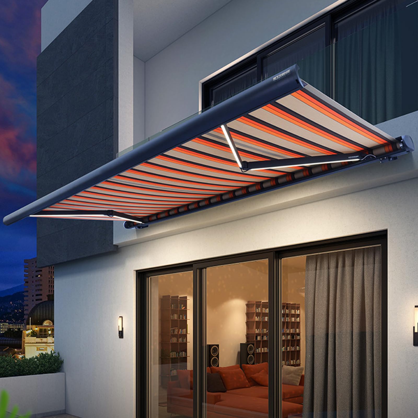 Amazon.com : Patio Awning Retractable, Motorized Electric Sun Shade ...