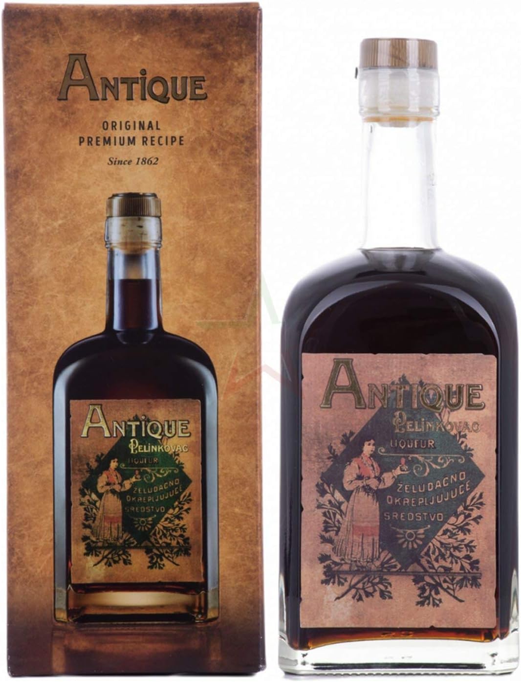 Badel Antique Pelinkovac Liqueur 35,00% 0,70 Liter : Amazon.de ...