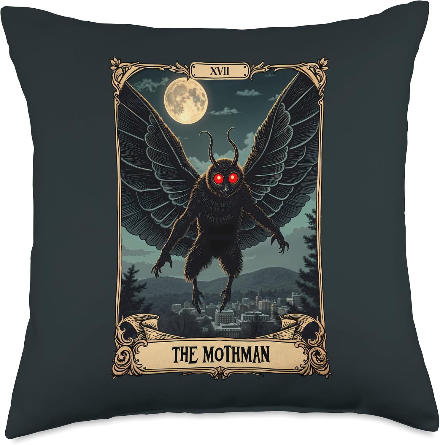 Amazon.com: Mothman Tarot Card Cryptid Creature Cryptozoologist Throw ...