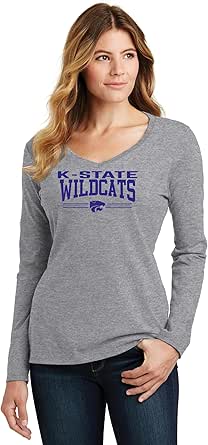 CornBorn K-State Womens T-Shirt | Long Sleeve V-Neck | Choose Your ...