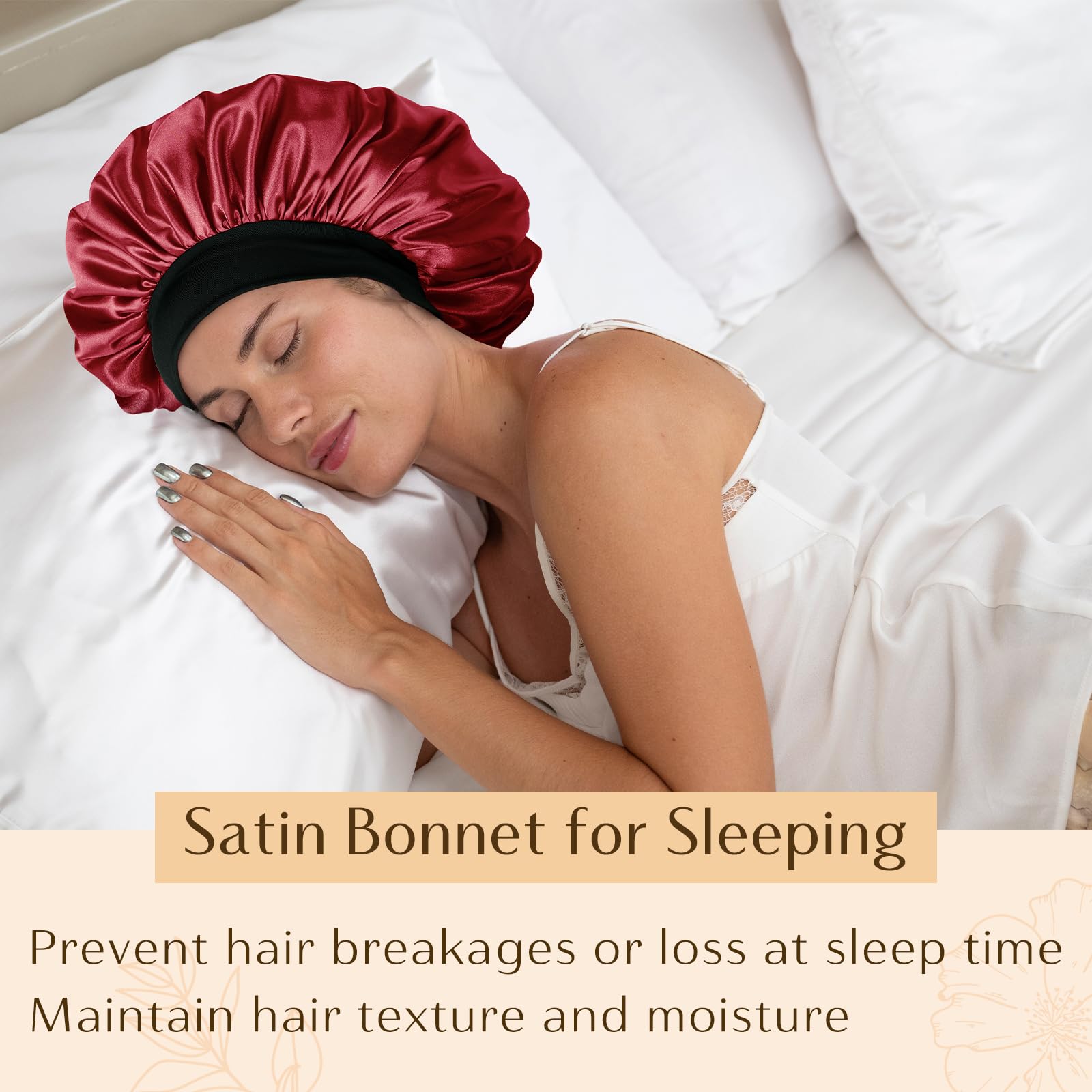 Snapklik.com : YANIBEST Bonnet For Men Hair Bonnet For Sleeping Double ...