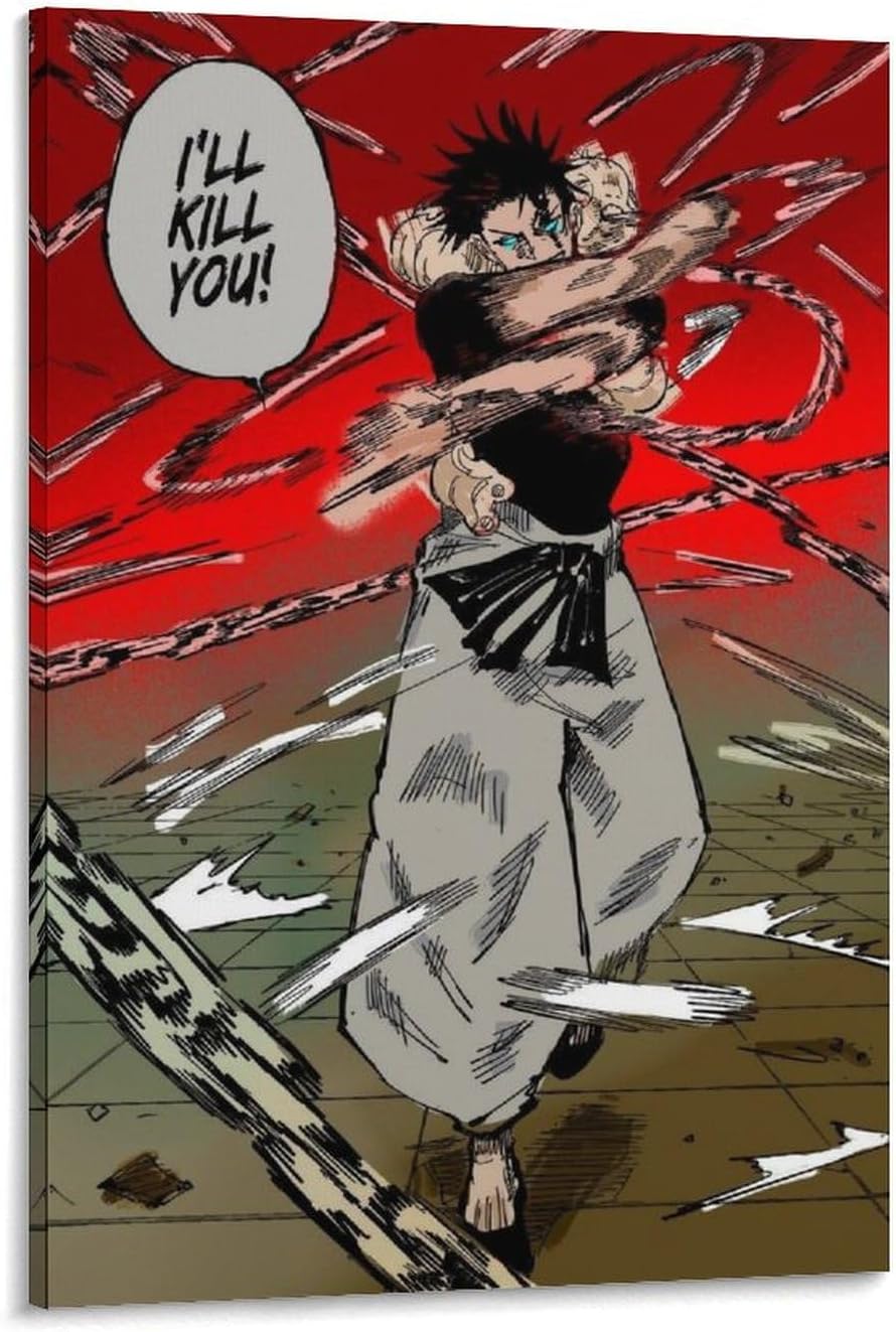 Amazon.com: Toji Fushiguro Jujutsu Kaisen Poster Vintage Anime Poster ...