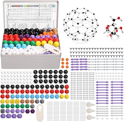 Zerdie 444 Piezas Kit de Modelos Moleculares de Química, Modelo de ...