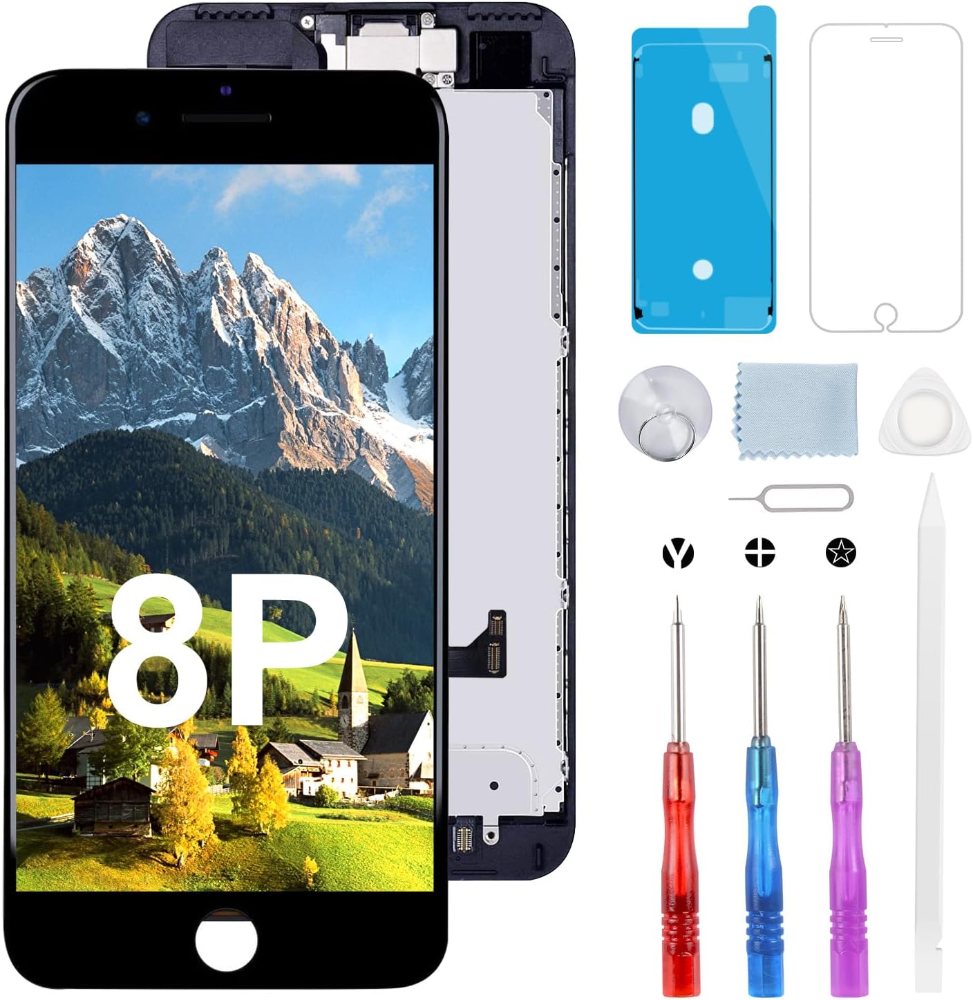 Amazon.com: for iPhone 8plus Screen Replacement kit: Moautodc 5.5 Inch ...