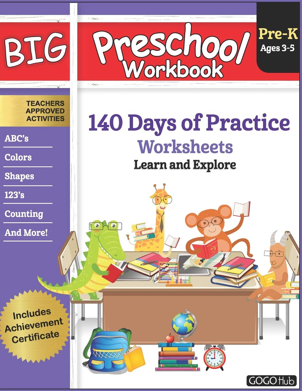 Buy Big Preschool Workbook Ages 3 - 5: 140+ Days of PreK Curriculum ...