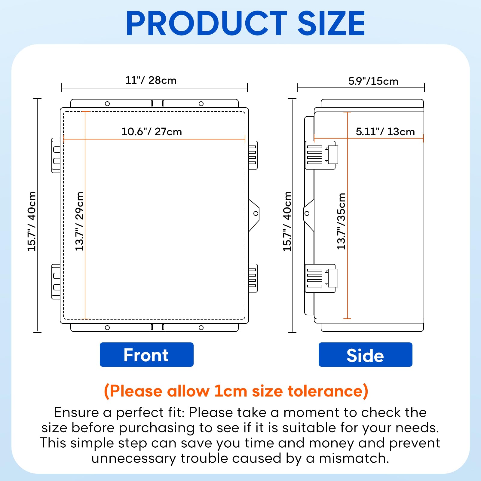 Snapklik.com : Outdoor Electrical Box Waterproof, IP67 ABS Plastic ...