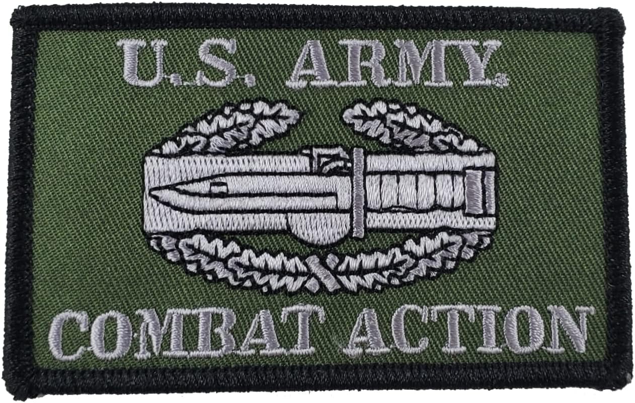 Amazon.com: US Army Combat Action Badge Patch - OD Green/Black ...