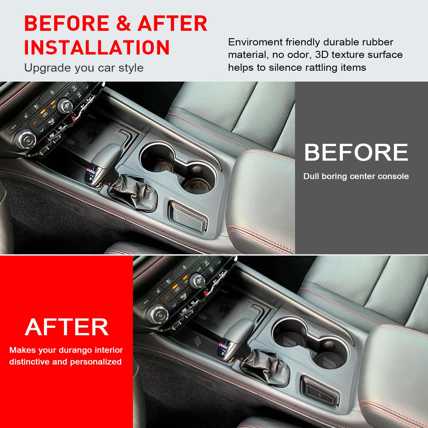 Snapklik.com : REMOCH Cup Holder Inserts For Dodge Durango Accessories ...